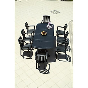 Compamia Sunshine Resin Patio Dining Arm Chair in Green (Set of 2)