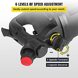 VEVOR 1 Inch Air Impact Wrench, 4280 ft-lbs High Torque Impact Gun w/ 8 Inch Extended Anvil for Heavy Duty Machinery/Semi-Truck/Bus Tires