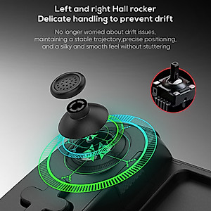 YUANHOT Gaming Controller for iPhone/Android,Mobile Bluetooth Phone Controller,Wireless Gamepad Console,Play PlayStation Xbox Cloud Steam Link Switch Luna Call of Duty Fortnite Controller Accessories