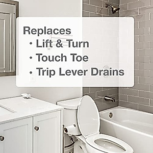 Danco 10528 EZ Drain Cover for Bathtub, Chrome 4.6 x 4.4 x 5.9 inches