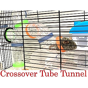 Acrylic Clear 2-Floors Hamster Home Habitat Rodent Gerbil Mouse Mice Rats Small Animal Critter Cage