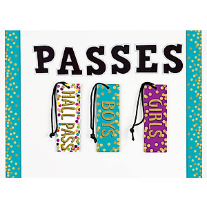 Teacher Created Resources Confetti Magnetic Boys Pass