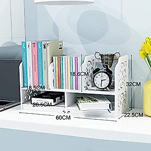 GELTDN Bookshelf Small On The Desk Simple Multifunctional Storage Shelf Convenient and Practical, A Good Product to Enhance The Taste of Home Life