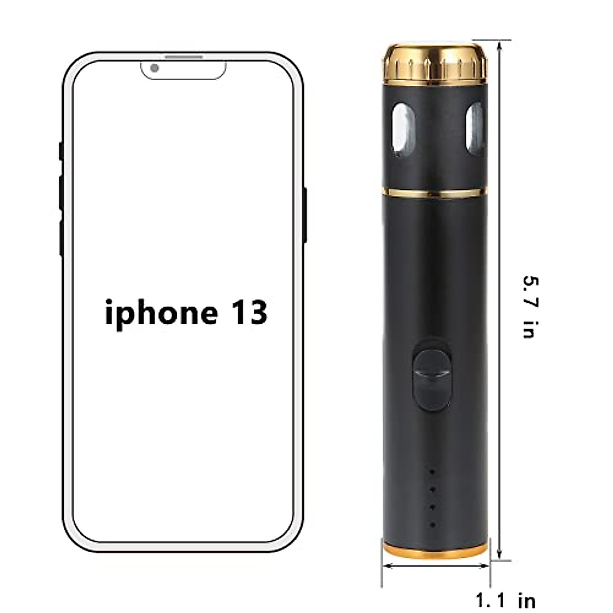 Electric Portable Herb Grinder, USB Rechargeable Spice Multipurpose Crusher for Fluffy Product and The kitchen Grinding (black)