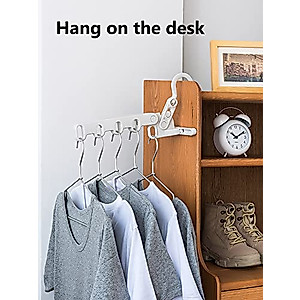 Folding Clothes Hanger, Portable Mini Drying Rack Closet Organizer Space Saver for Indoor, Travel, Camping