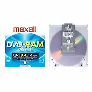 MAX636045 DVD RAM Disk, 3X, 9.4 GB, Double Sided, Branded