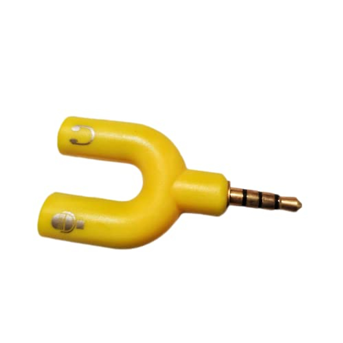 CZLCD 6Pack Multicolour 3.5mm Headphone U Splitter, 3.5mm Male to Dual Female Stereo Jack Adapter Converter for Audio Stereo Headphones and MIC