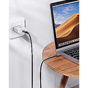 240W Type C to Type C Fast Charging Cable - USB C Cable for iPhone 15, MacBook Pro, iPad Pro, Samsung - C to C Cable for Quick Charge (1pack-3.3ft Black(OTP))