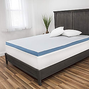 SensorPEDIC Elite Cooling Mattress Topper, Twin, White