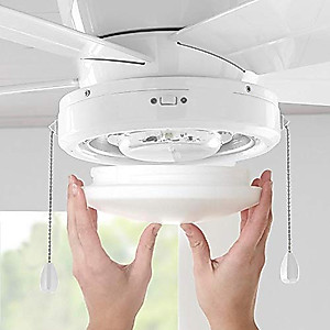 Home Decorators Collection Arleigh 44 in. LED Outdoor White Ceiling Fan with Light