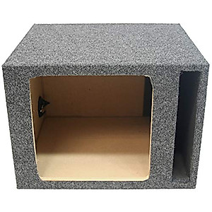 American Sound Connection Car Audio Single 12" Vented Square Sub Box Enclosure fits Kicker L7 Subwoofer