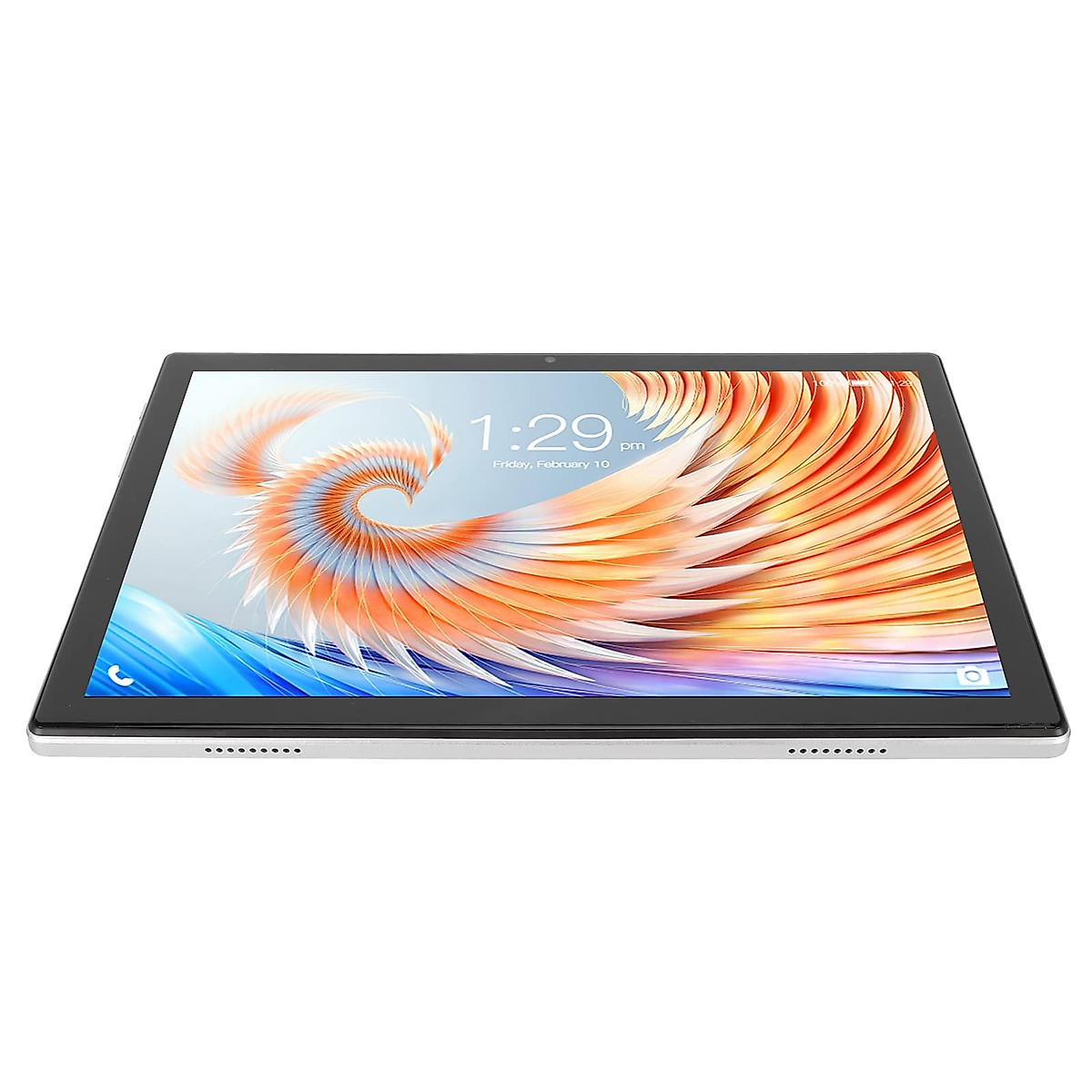 Qinlorgo 10.1 Inch Tablet PC USB C Charging Port 100-240V Tablet PC Octa Core 8GB RAM 256GB ROM White for Student School Office (US Plug)