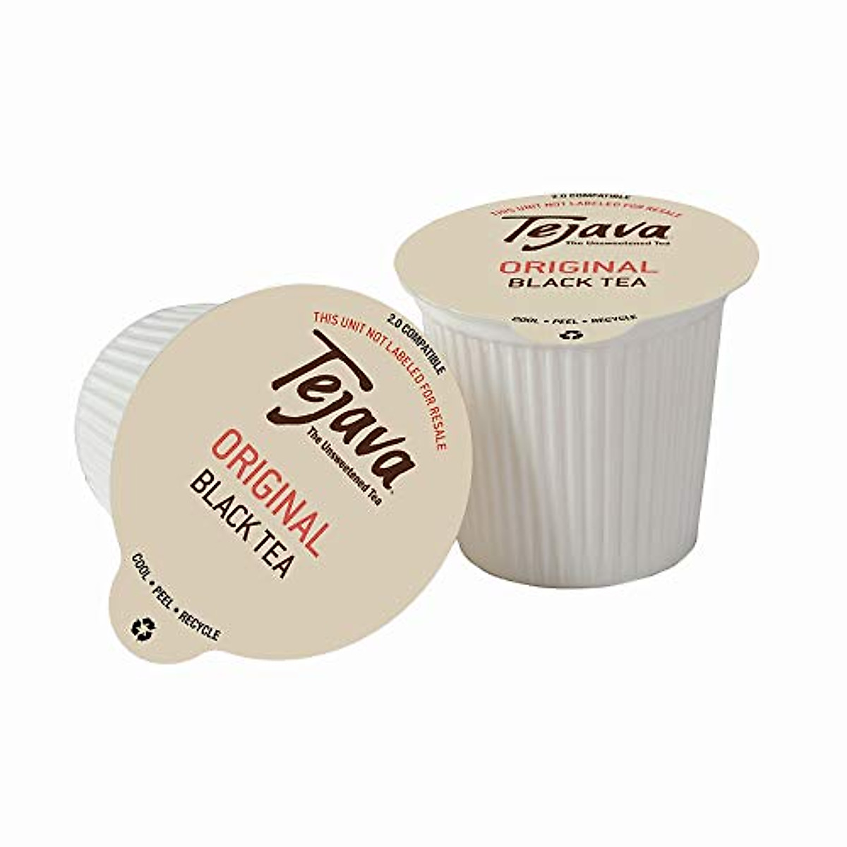 Tejava Original Unsweetened Black Tea Pods, Award-Winning Tea, 100% recyclable Single Serve Cups (24 Pack)
