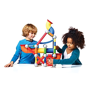 SmartMax Mega Ball Run STEM Magnetic Discovery Building and Ball Run Set Featuring Safe, Extra-Strong, Oversized Building Pieces for Ages 3+