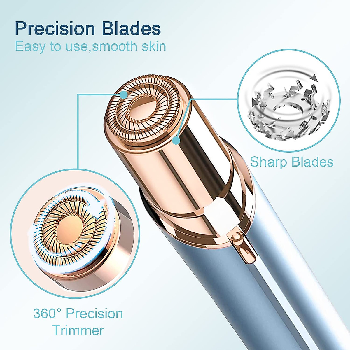 Generation 2 Replacement Heads for Flawless Finishing Touch Hair Removal Tool for Women, Double Ring Blades for Gen 2 Device Old Flawless, 6 Count