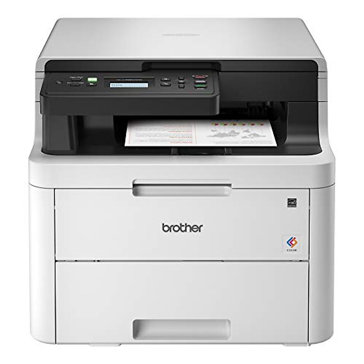 Brother HL-L3290CDW Compact Digital Color Printer Providing Laser Printer Quality Results with Convenient Flatbed Copy & Scan, Wireless and Duplex Printing, Amazon Dash Replenishment Ready