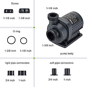 hygger 800GPH Quiet Submersible and External 24V Water Pump, with Controller (30%-100% Settings), Powerful Return Pump for Fish Tanks, Aquariums, Ponds, Fountains, Sump, Hydroponics (25W, 9.8ft)