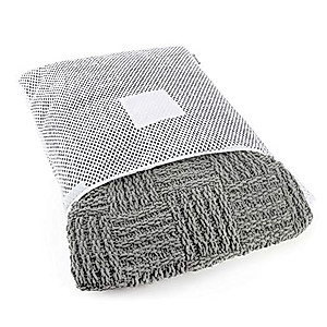 HANGERWORLD Professional Mesh Net Wash Laundry Bag with Zipper - For Socks Delicates and Baby Clothes - White, 24in x 17.5in