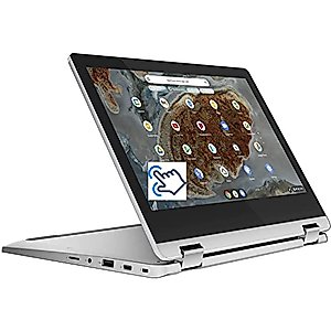 2022 Newest Lenovo Flex 3 11.6" HD Touchscreen 2-in-1 Chromebook Laptop, MediaTek 8-Core MT8183(Up 2.0GHz), 4GB RAM, 160GB SPACE(32GB eMMC+128GB Card), WiFi, Bluetooth, Webcam,TYPE-C, Chrome OS+JVQ MP