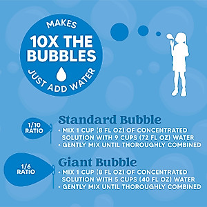 JOYIN 32 oz Bubble Solution Refills (close to 1L/ 2.5 Gallon) Big Bubble Solution, Bubble Concentrated for Easter Bubbles, Bubble Machine, Bubble Gun, Bubble Wands, Bubble Mower, Bubble Juice Refills