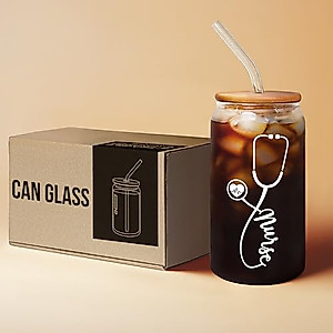 Nurse Gifts for Women - Gifts for Nurses, Nurse Appreciation Gifts - Nurses Week Gifts - Nursing Gifts, New Nurses Gifts, Nursing Graduation Gifts - RN Gifts for Nurses Women - 16 Oz Can Glass