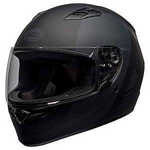 BELL Qualifier Full-Face Motorcycle Helmet (Turnpike Matte Black/Gray - Medium)