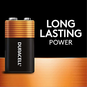 Duracell PGD MN1604BKD Coppertop Battery, Alkaline, 9V Size (Pack of 12)