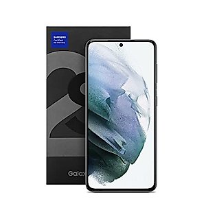 SAMSUNG Galaxy S21 5G, 128GB, Phantom Gray - Unlocked (Renewed Premium)