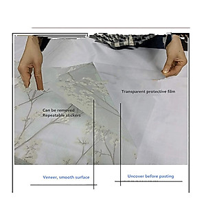 YUTR Decorative Privacy Window Film, No Glue Decor Static Cling Glass Sticker, Anti-UV Window Tint for Living Bath Room/Kitchen/Front Door or Office