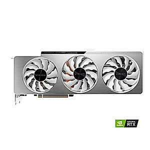 GIGABYTE GeForce RTX 3090 Vision OC 24G Graphics Card, 3X WINDFORCE Fans, 24GB 384-bit GDDR6X, GV-N3090VISION OC-24GD Video Card