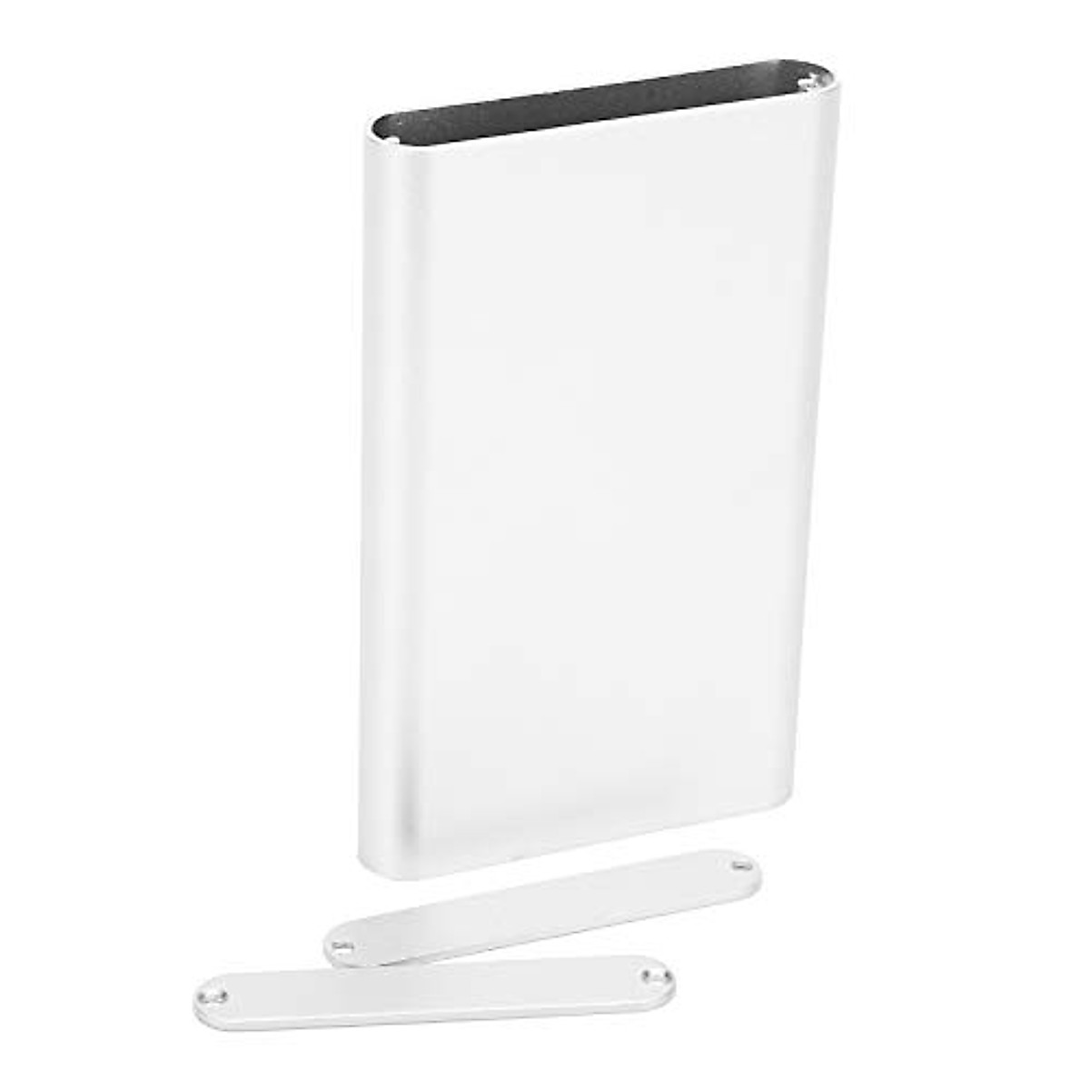 Anticorrosion 13x61x100mm Aluminum Alloy Enclosure Electronic Case for Industrial Equipment Shell(Sandblasted Oxidized Silver)