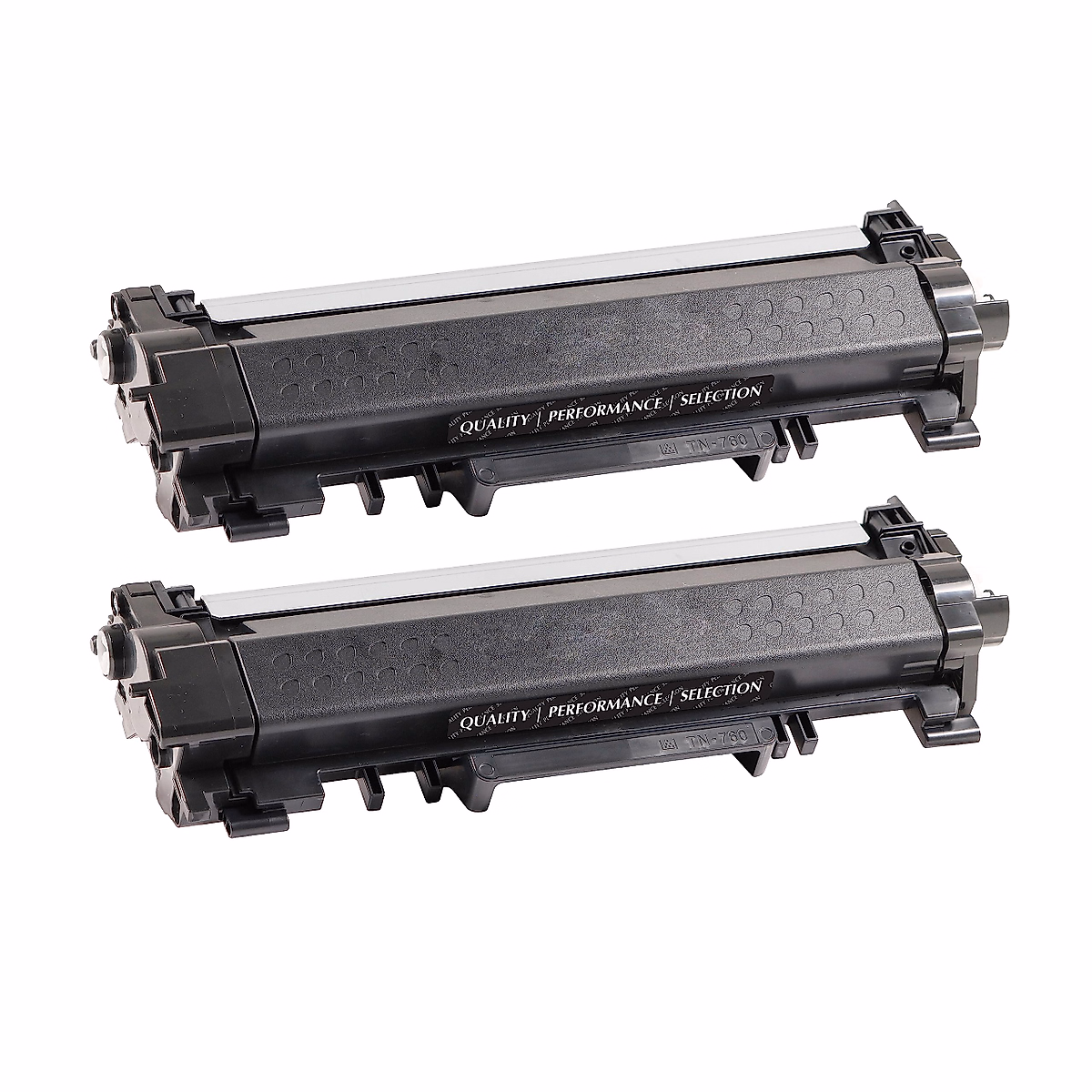 Clover Remanufactured High Yield Toner Cartridges Replacement for Brother TN760 | Black 2-Pack