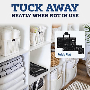 ZOBER Extra Large Moving Bags, Heavy-Duty Water-Resistant Storage Bags with Dual Zippers & Carrying Handles 2 Pack, 27" L x 14" W x 15" H