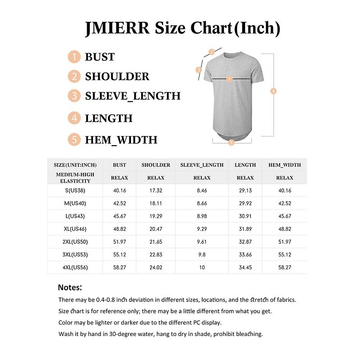 JMIERR Men's 3 Pack Cotton Hipster Hip Hop Longline Crewneck T-Shirt, Short Sleeve Gym Workout Athletic T Shirts for men Pack,S, Black/Dark Grey/Khaki