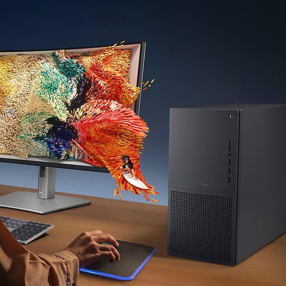 Dell XPS 8960 Desktop Computer Tower 2023 | 13th Gen Intel Core i9-13900 24-Core CPU, 32GB DDR5 RAM, 4TB NVMe M.2 PCIe SSD, Intel UHD Graphics 770, Windows 11 Home