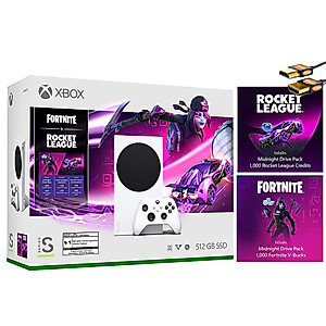 Microsoft Xbox Series S 512GB SSD All-Digital Console, 1 Wireless Controller, 1440p Gaming Resolution, Up to 120 FPS, HDR (High Dynamic Range), AMD FreeSync, Fortnite & Rocket League, HDMI Cable (Renewed)