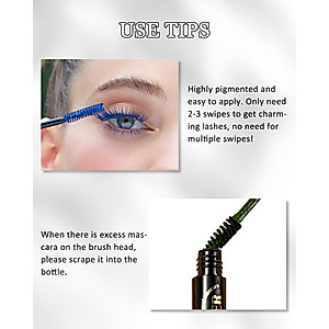 Dark Light Purple Mascara Volume and Length-2PCS Waterproof Voluminous Tubing Colored Mascara for Eyelashes,Lengthening Curling Liquid Lash Extensions Colorful mascara, Christmas Makeup Gift for Women