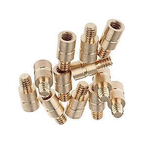 LEIPUPA 48 Pieces 25 Grain Brass Weight Screw Point Inserts Accessory