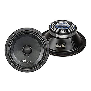 Audiopipe APMB-8SB-C 8 Inch 250 Watt MAX, 125 RMS, 8 Ohm Low/Mid Frequency Midrange Driver, Car Stereo Loudspeaker with KSV Voice Coil (4 Pack)