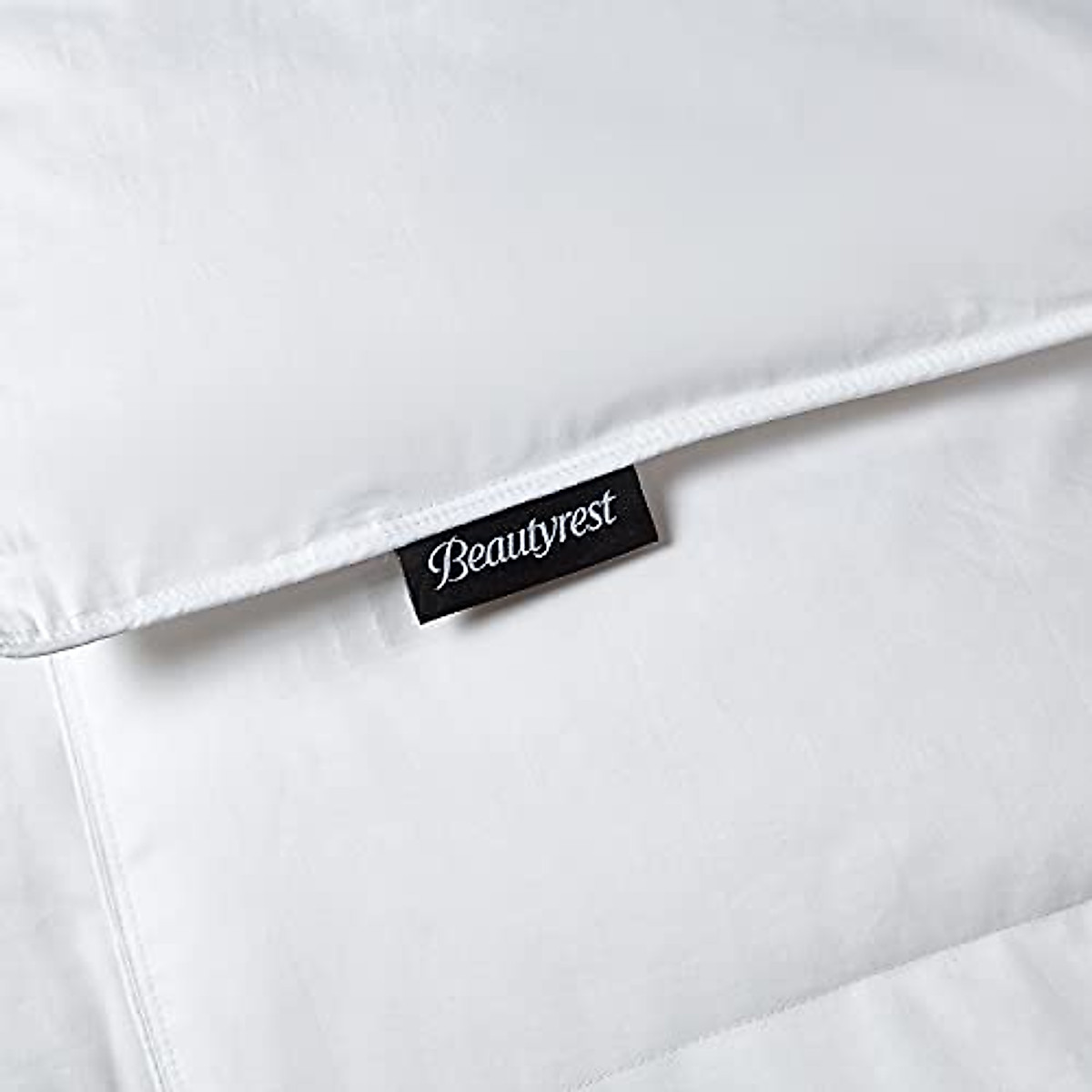Beautyrest Sateen Cotton European White Down Comforter - All Season Warmth, Made in USA – King Size