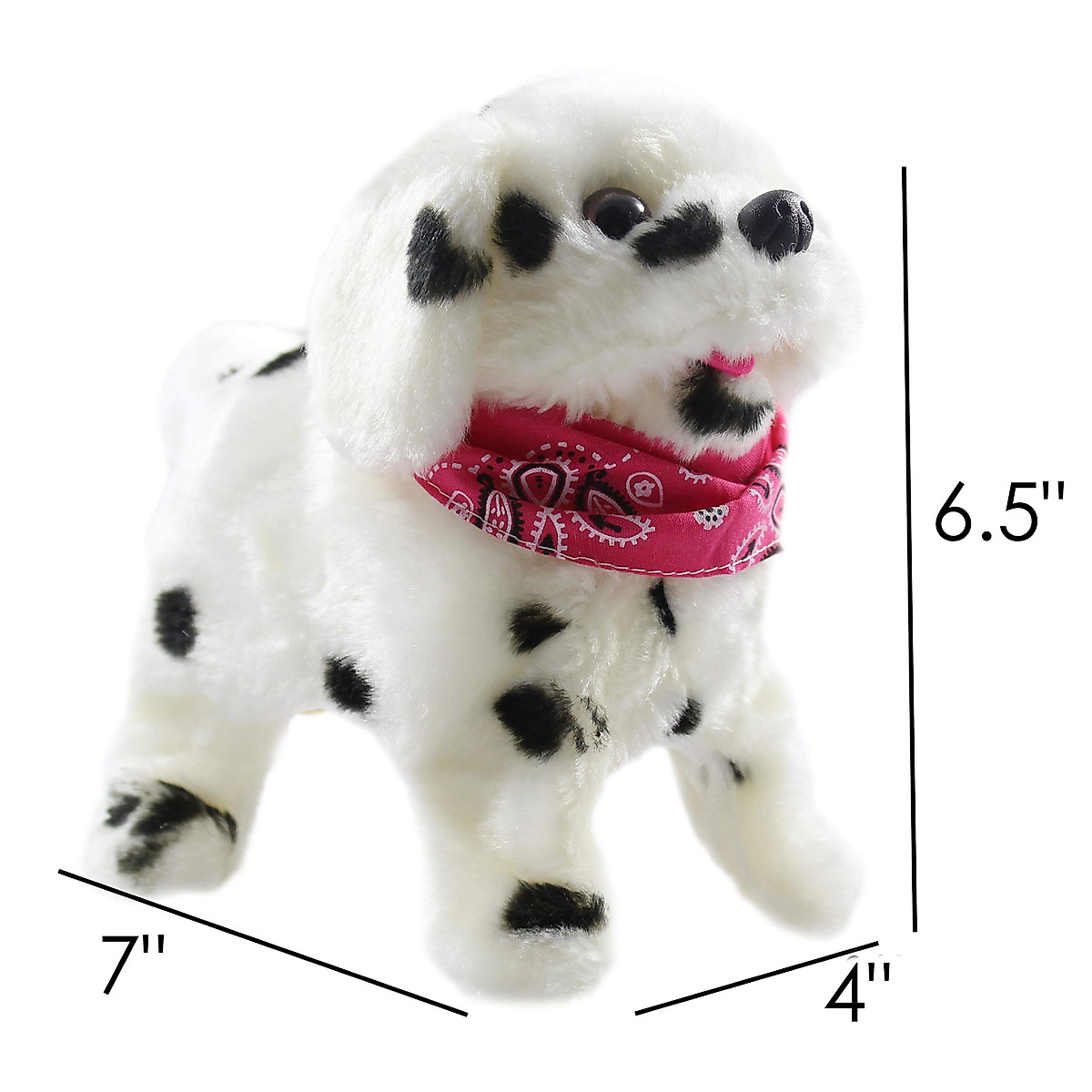 Haktoys 2-Pack Flip Over Puppy Battery Operated Somersaulting, Walking, Sitting, Barking Plush Cute Little Toy Dog Great Gift for Animal and Pet Loving Toddlers and Kids