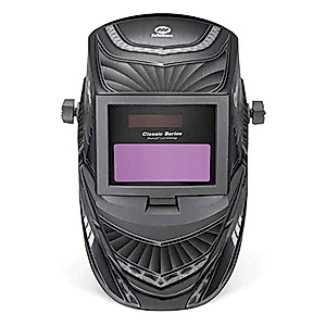 Miller 288519 Classic Series Auto Darkening Welding Helmet with ClearLight Lens, Metal Matrix