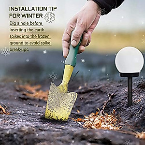 Otdair Solar Lights Outdoor, 8 Pack Solar LED Globe Powered Garden Light Waterproof for Yard Patio Walkway Landscape In-Ground Spike Pathway Cool White