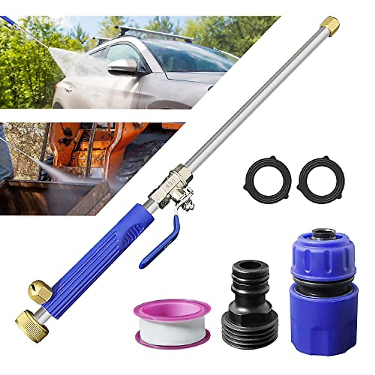 XUNCHI High Pressure Power Washer Wand Hydro Jet Nozzle for Garden Cleaning Car Washing Watering Sprayer Cleaning Tool