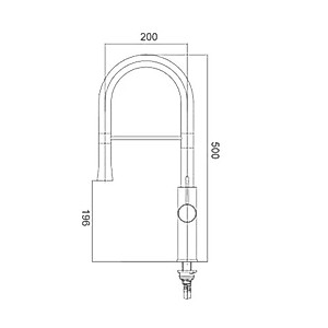Colored Kitchen faucets White faucets Pull Down Hydraulic Kitchen faucets Mixer taps(Silvery)