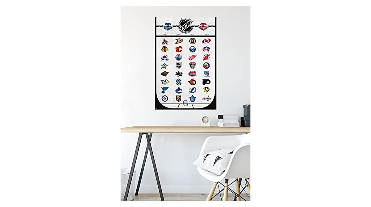 NHL Logos Wall Poster - Officially Licensed Sports Decor | 22 x 34