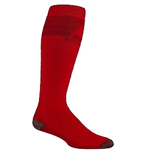 Burton Men's Standard Midweight Emblem Socks, Tomato, Large