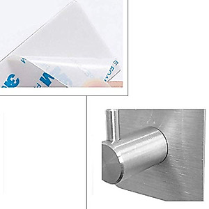 Adhesive Hooks,Wall Hooks Heavy Duty Hanger Bathroom Office Hooks for Hanging Kitchen Bathroom Home,Pack of 2 (Gold)