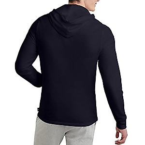 Champion Hoodie, Cotton Mid-Weight Hooded T-Shirt, Comfortable Men's Tee, Navy-549921, X-Large