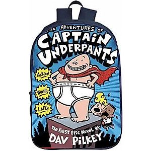 Teen Captain Underpants Casual Rucksack-Student Water Resistant Bookbag Durable Travel Bag for Outdoor